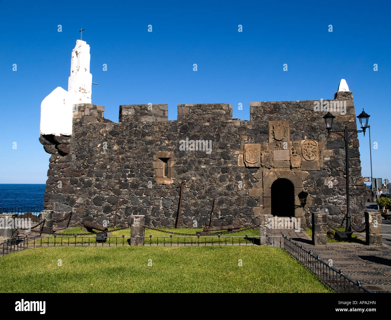 The Castillio de San Miguel built 1594 to defend the harbour from ...