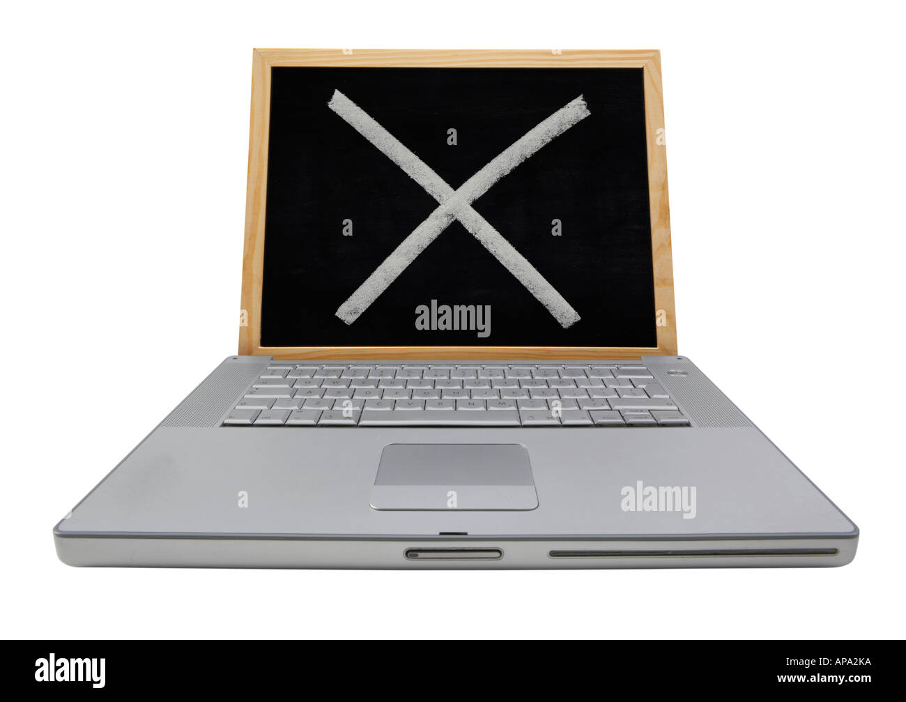 LAPTOP NOTEBOOK PERSONAL COMPUTER WITH BLACKBOARD INSTEAD OF SCREEN ...