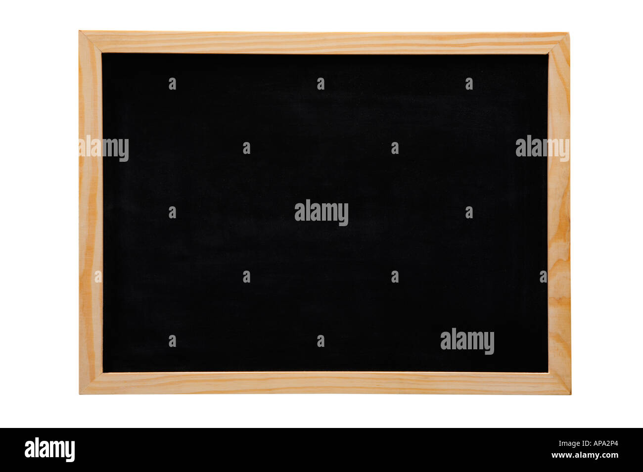 WOODEN FRAMED BLACK BOARD ON WHITE BACKGROUND Stock Photo - Alamy