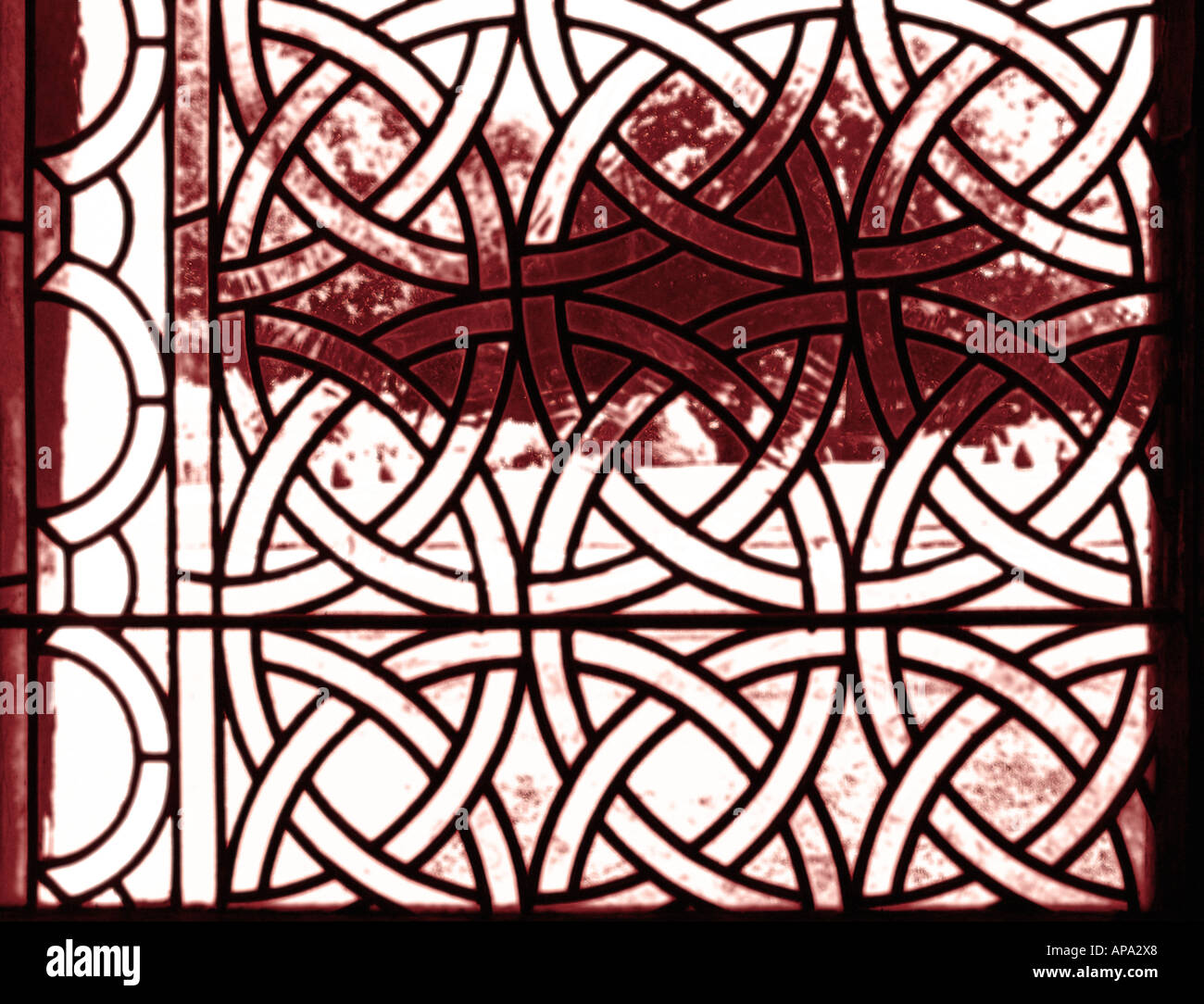 medieval leaded window at Abbaye de Fontenay Burgundy France Stock ...