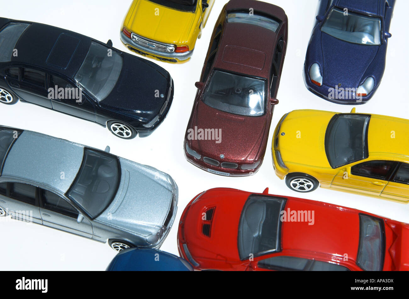 traffic congestion concept using generic toy cars Stock Photo - Alamy