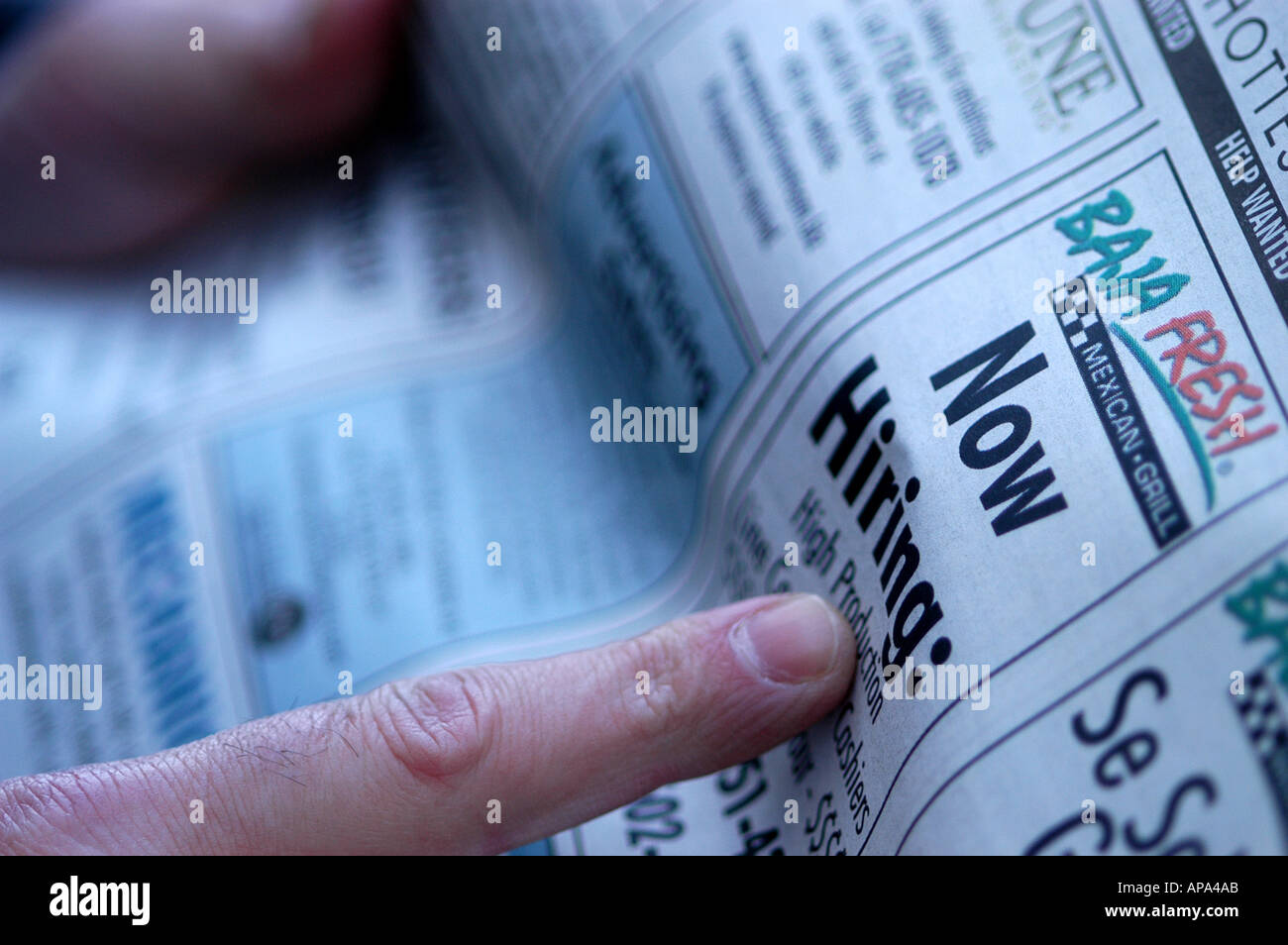 Job search section in newspaper hi-res stock photography and images - Alamy