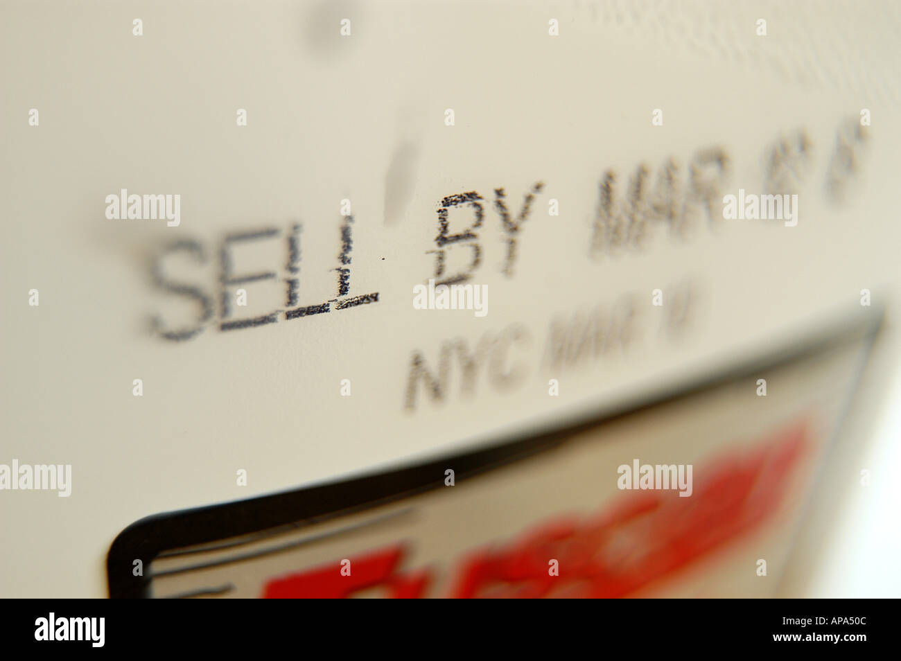 A close up of a Nutrition Facts label Stock Photo - Alamy