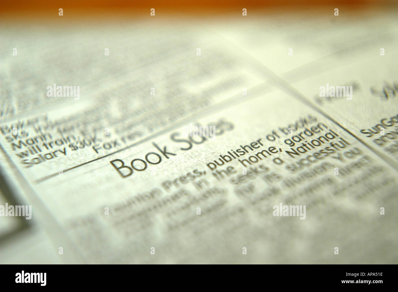Small ad newspaper hi-res stock photography and images - Alamy