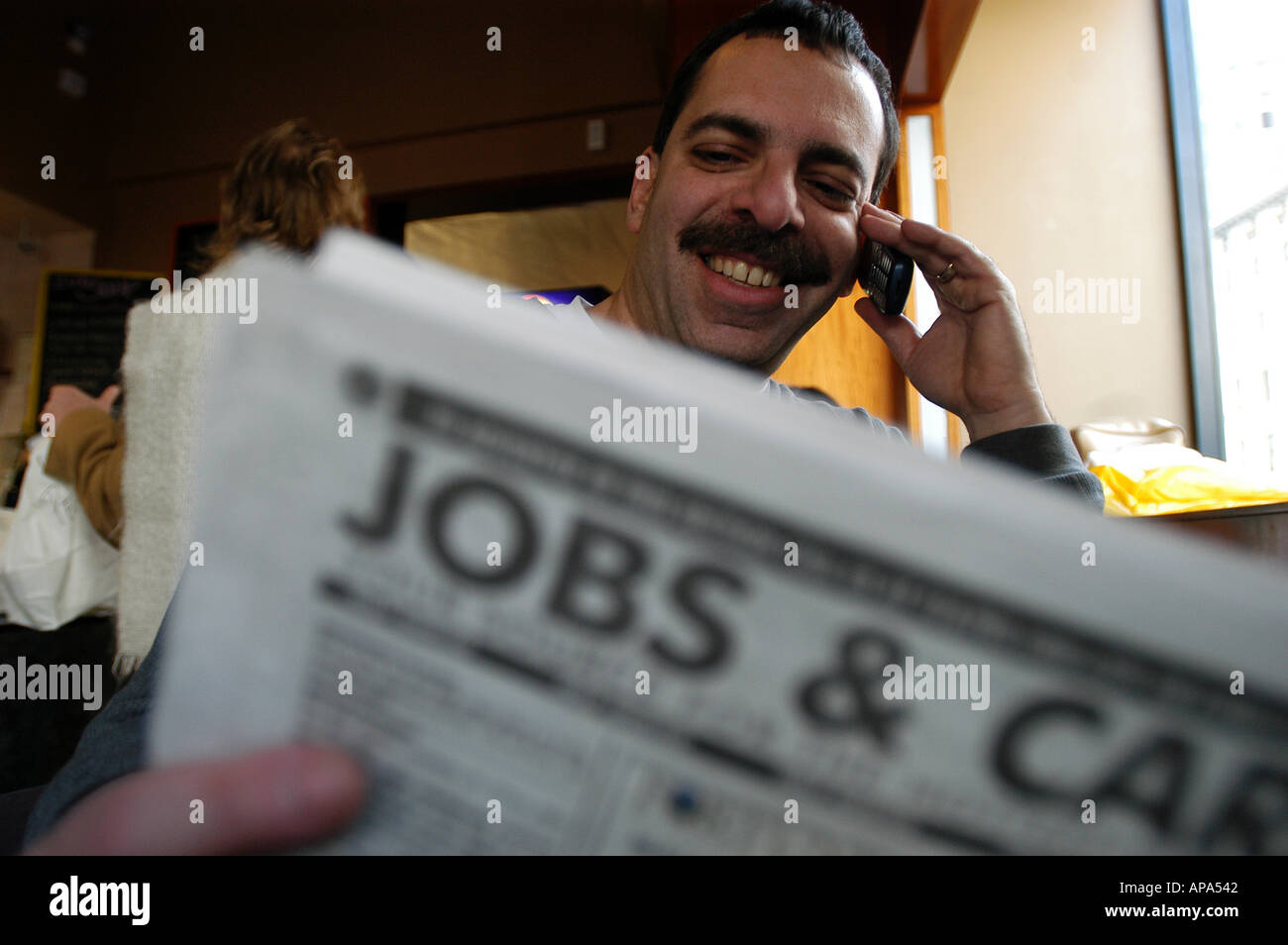 Job search section in newspaper hi-res stock photography and images - Alamy