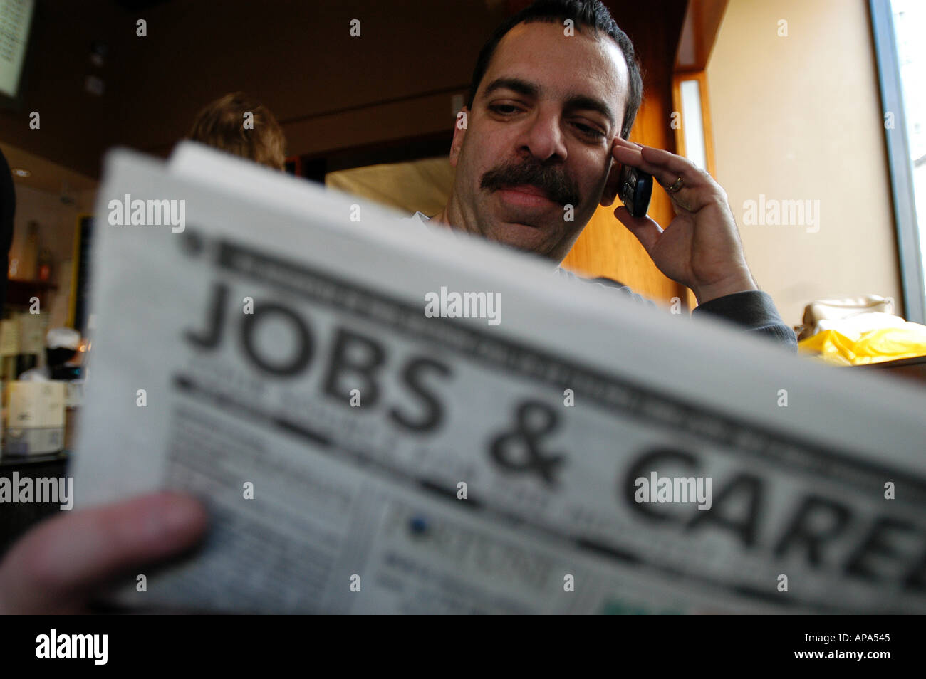 Job search section in newspaper hi-res stock photography and images - Alamy