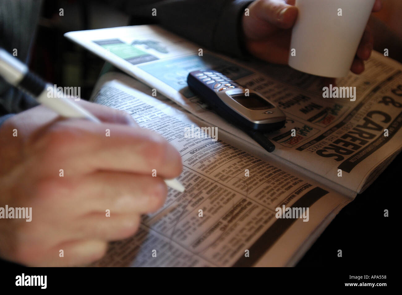 Close-up of the Classified Section of a newspaper Stock Photo - Alamy