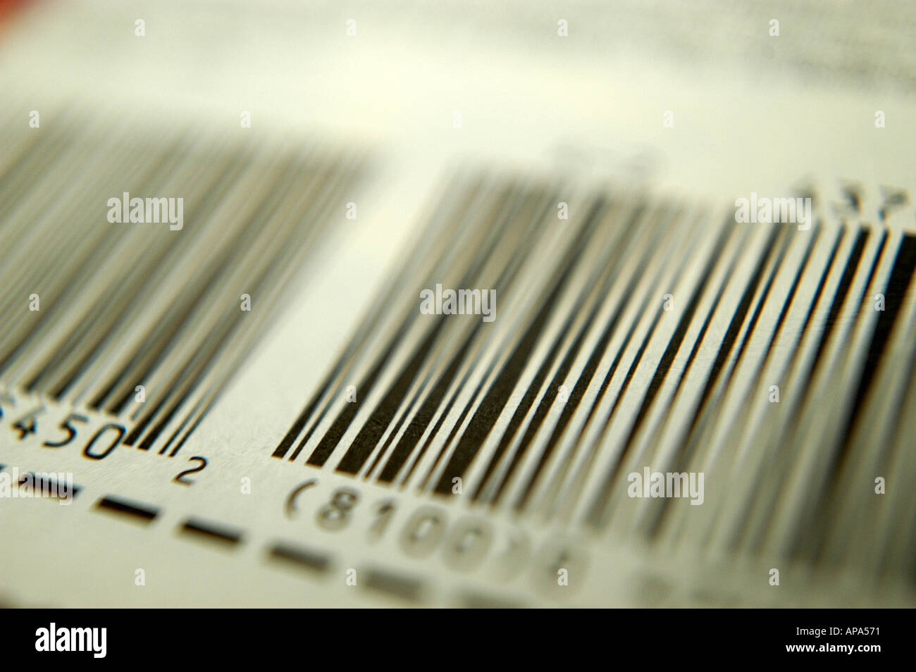 Green barcode on white square corner angled side colorful bkgrnd Stock ...