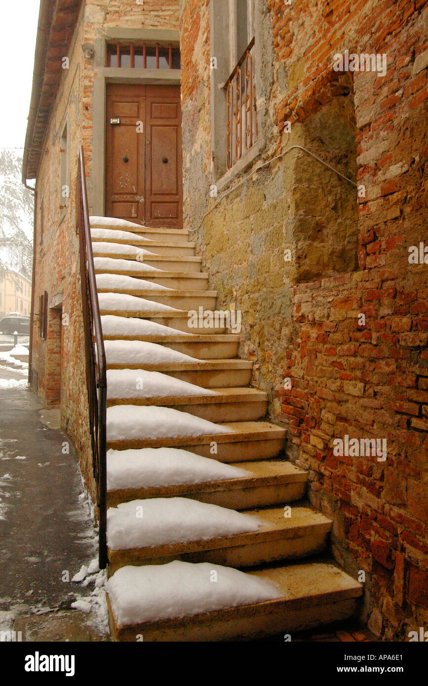 After the snow Citerna Umbria Italy Stock Photo - Alamy