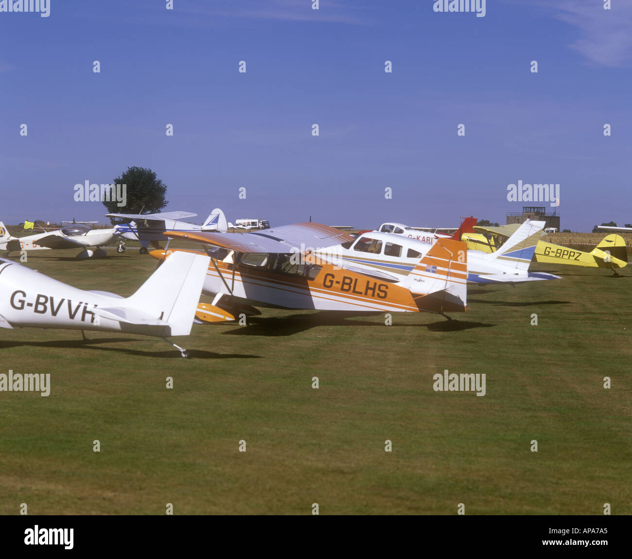 Private aircraft East Fortune airfield East Lothian Scotland Stock ...