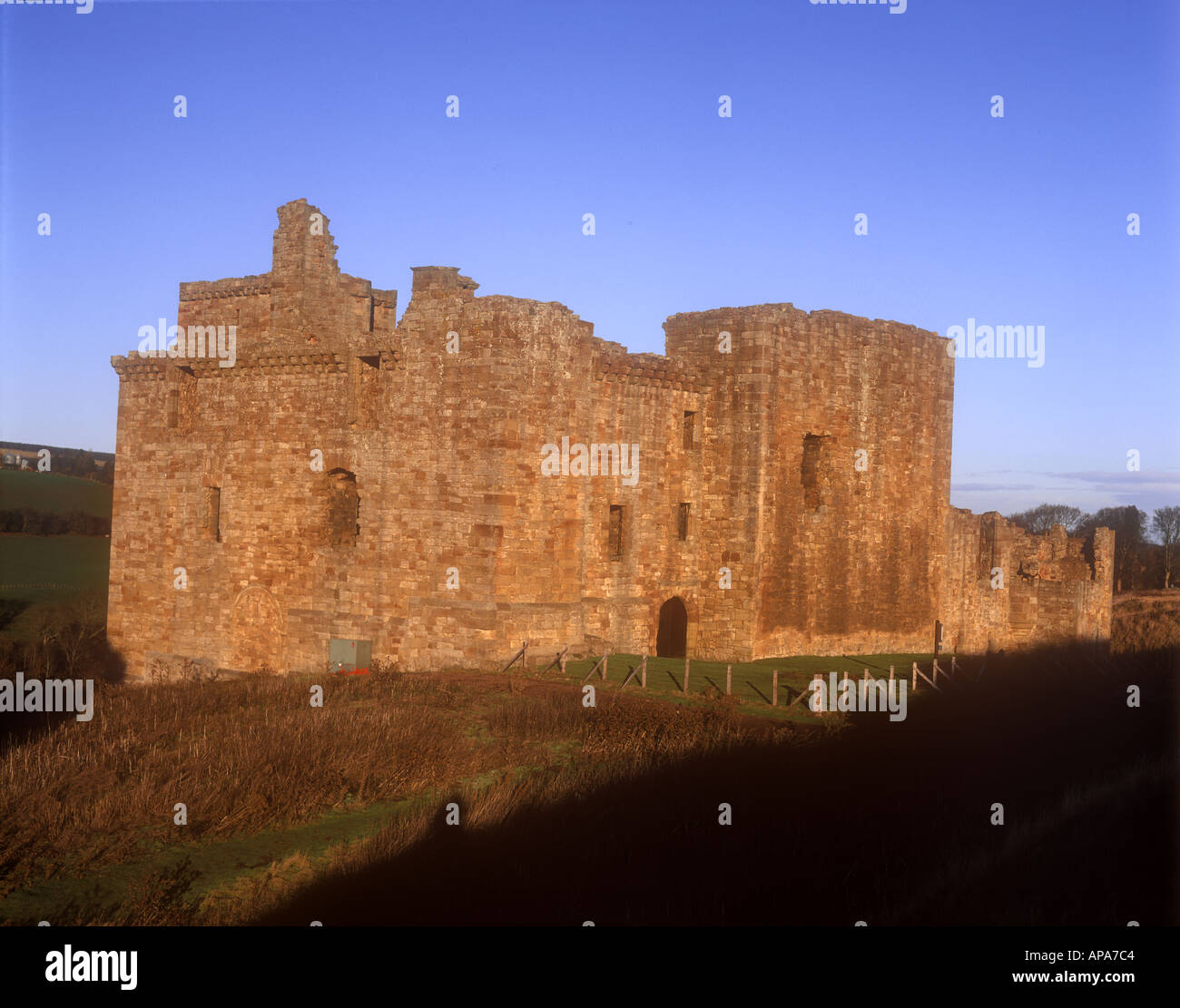 Crichton Castle Midlothian Scotland Stock Photo - Alamy