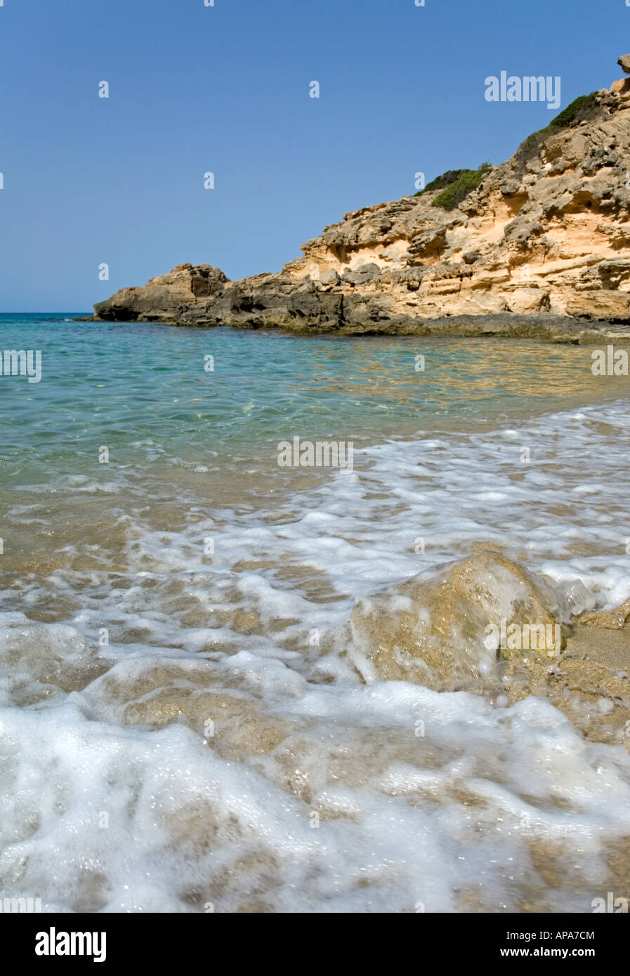 Cala Vella beach. Mallorca Island. Spain Stock Photo - Alamy