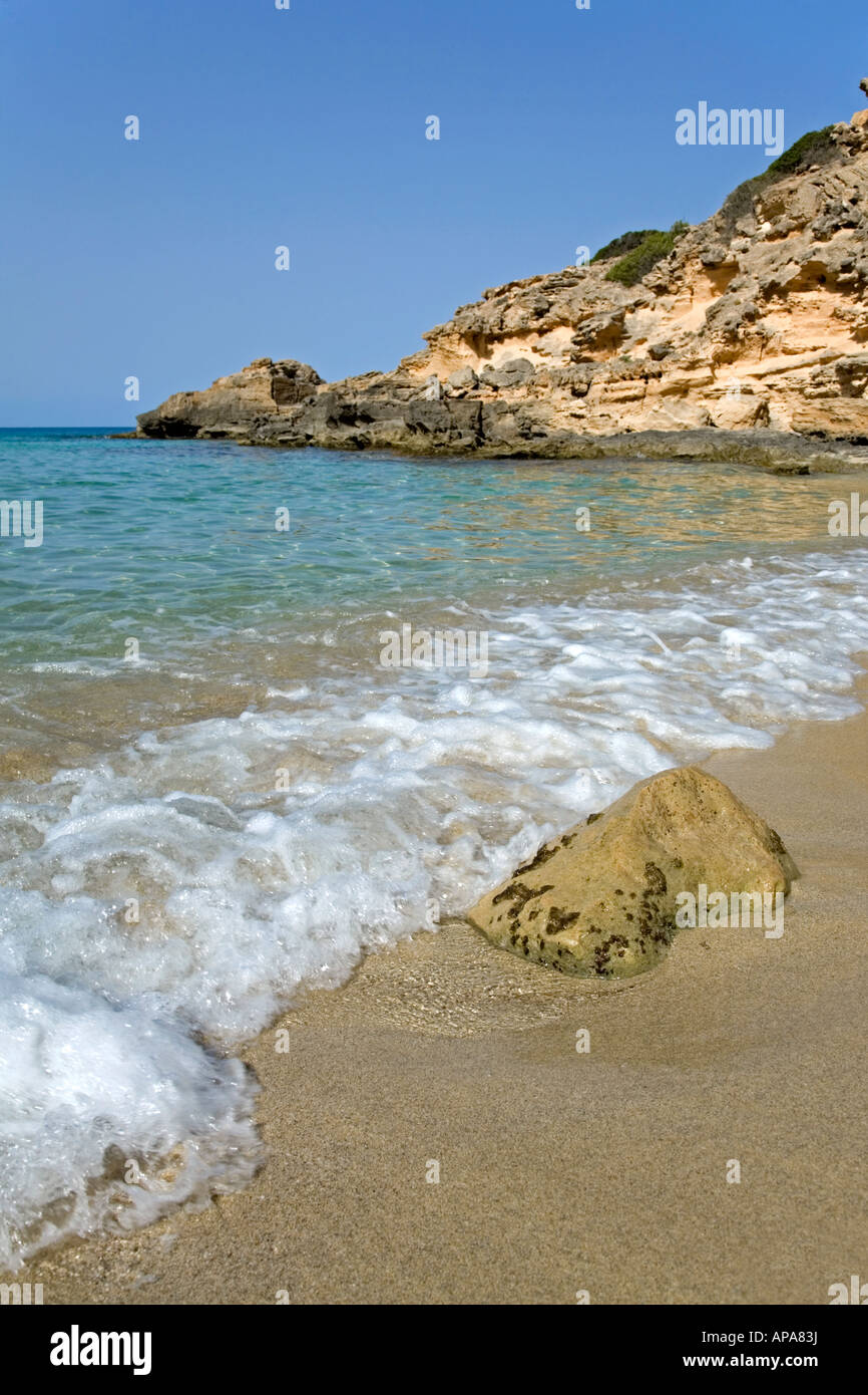 Cala Vella beach. Mallorca Island. Spain Stock Photo - Alamy