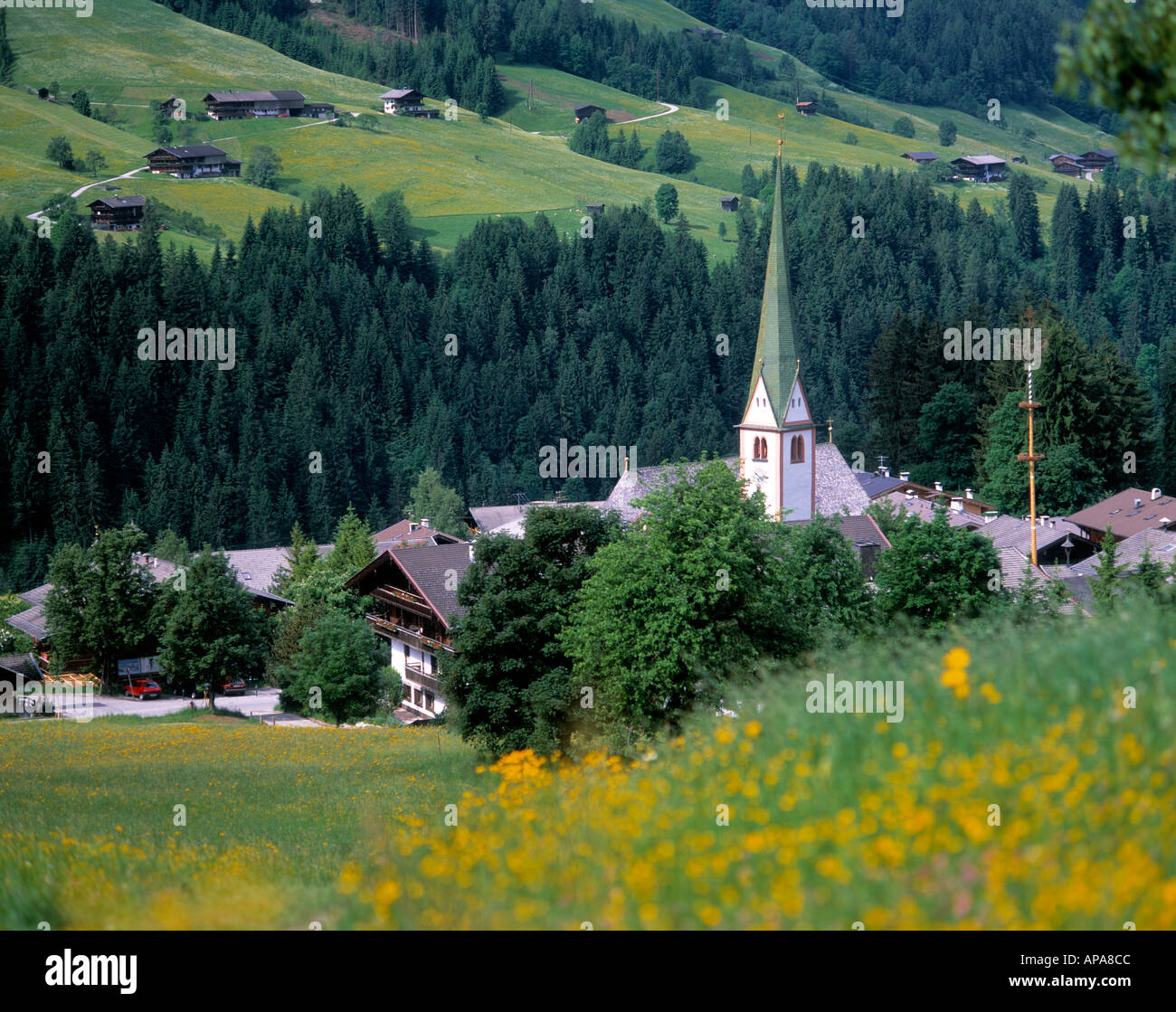 Alpbach church hi-res stock photography and images - Alamy