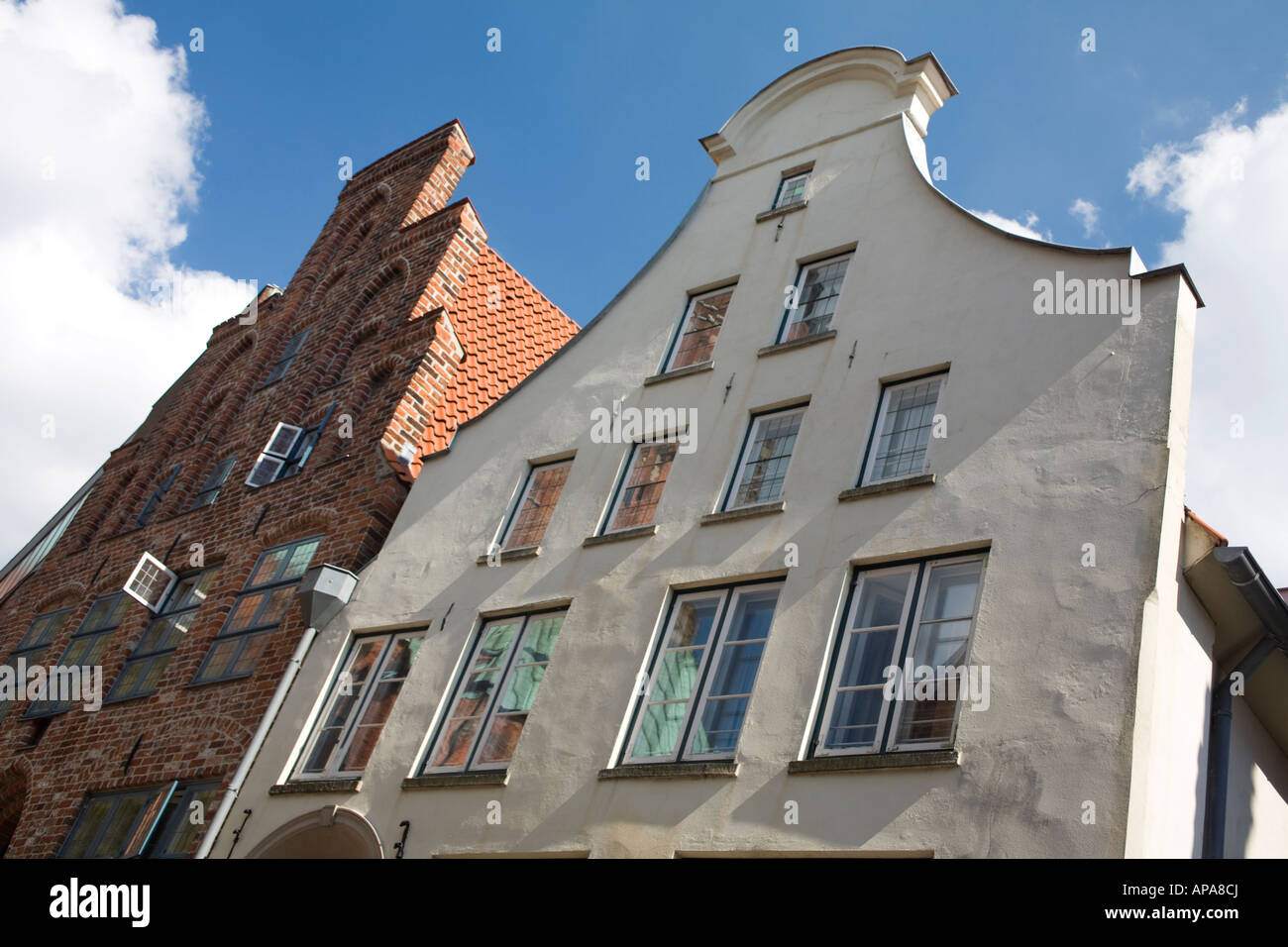 Gabled houses Grosse Petersgrube Lubeck Stock Photo - Alamy