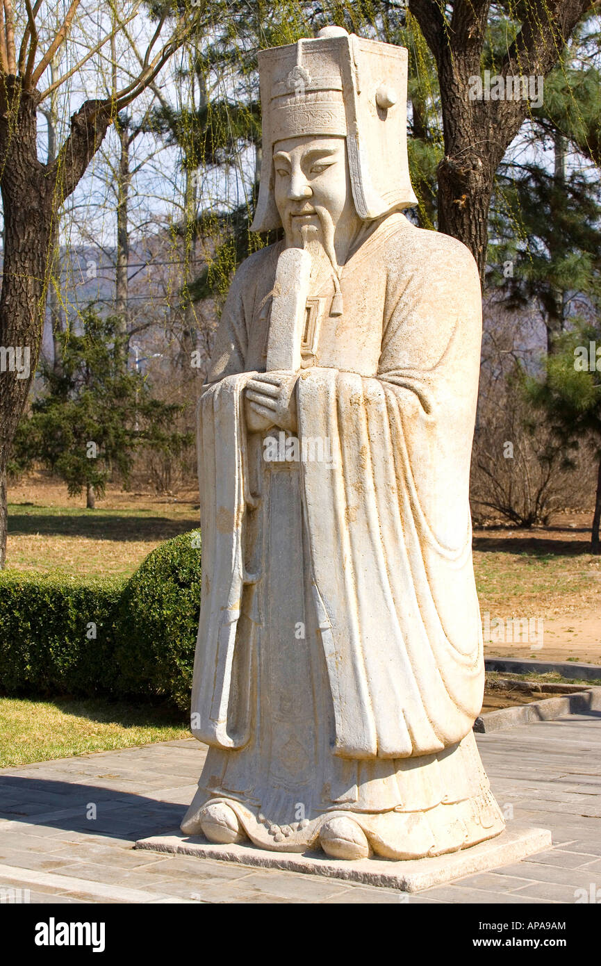 Sacred Way The Ming Tombs Stock Photo - Alamy
