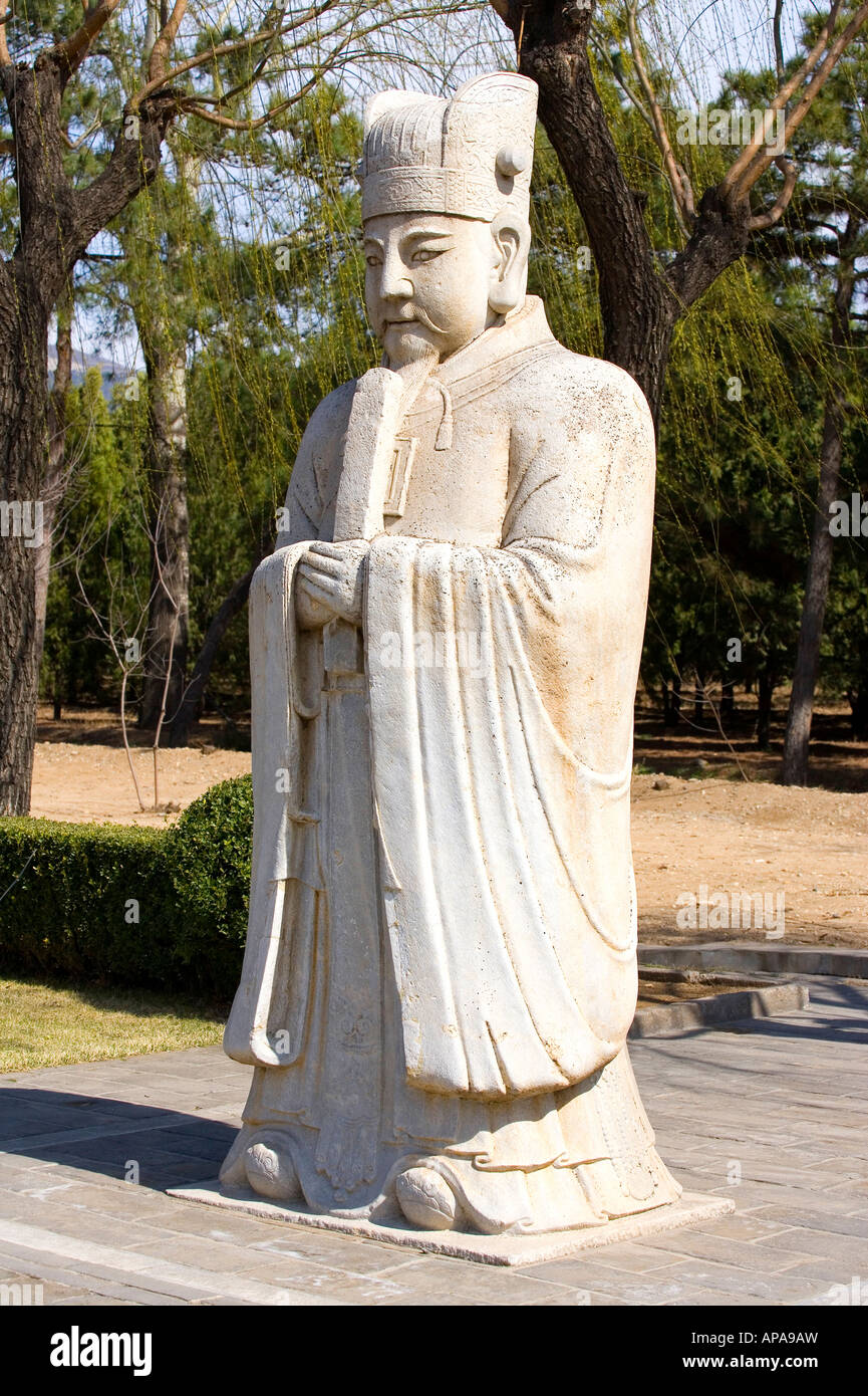 Sacred Way The Ming Tombs Stock Photo - Alamy