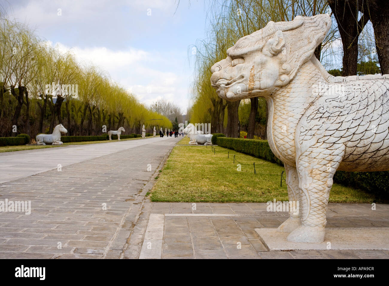 Sacred Way The Ming Tombs Stock Photo - Alamy