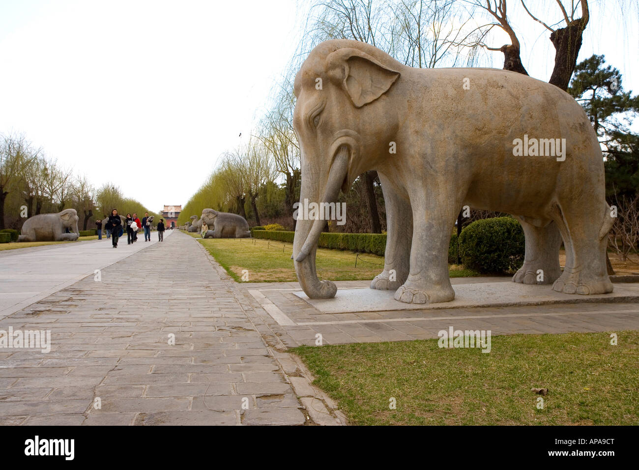 Sacred Way The Ming Tombs Stock Photo - Alamy
