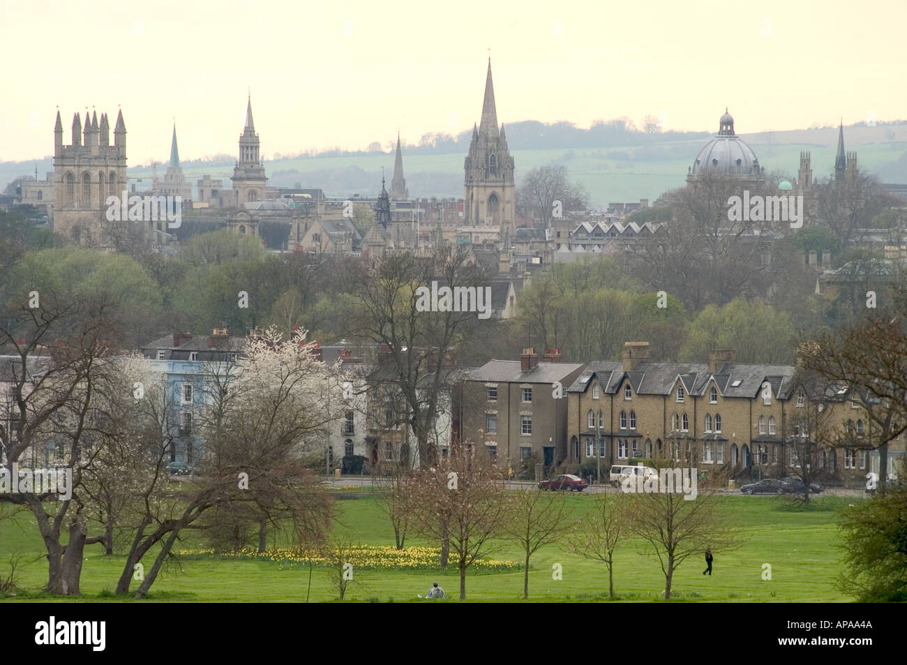 The dreaming spires of Oxford viewed from Southparks Stock Photo - Alamy