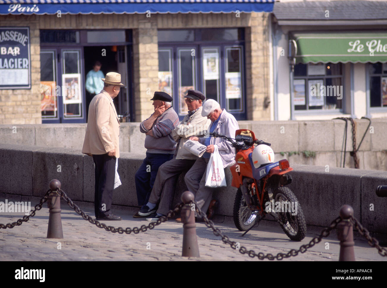 Old french men normandy hi-res stock photography and images - Alamy