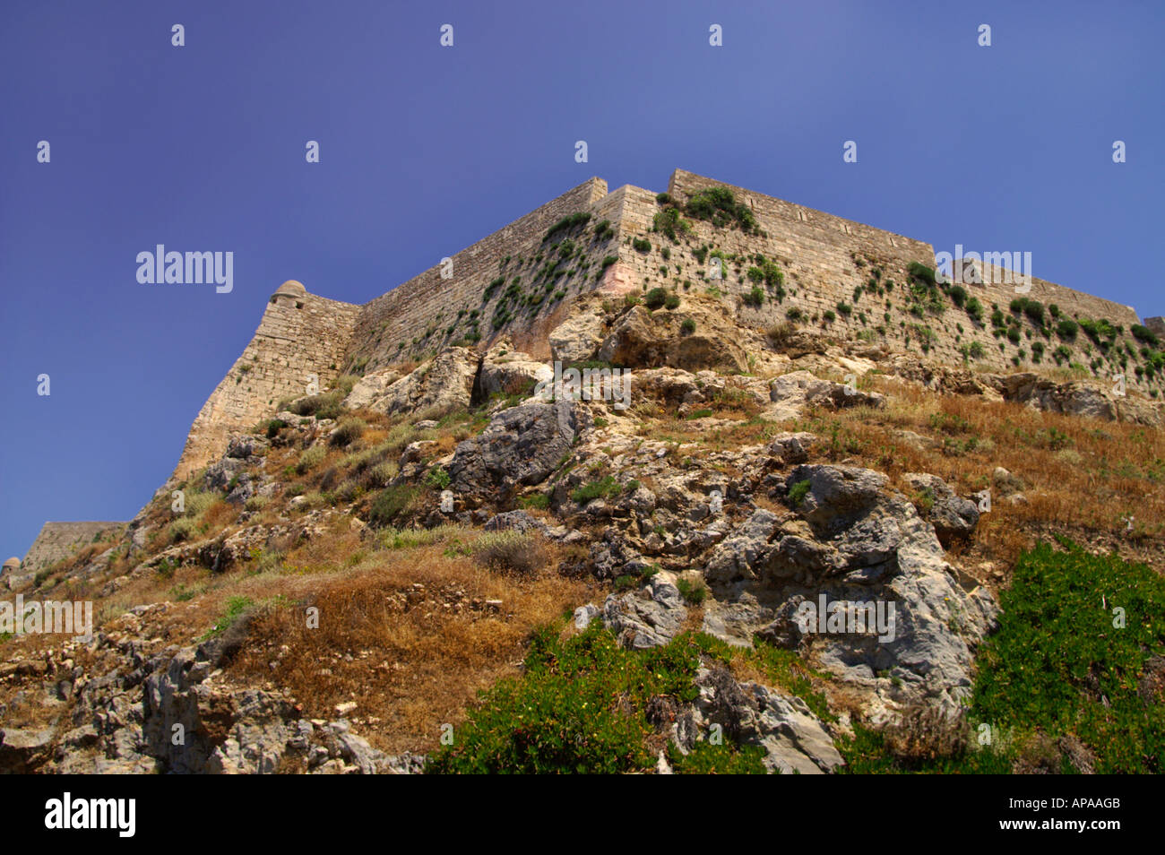 The Venetian built Fortress of Fortezza at Rethymnon Crete Stock Photo ...