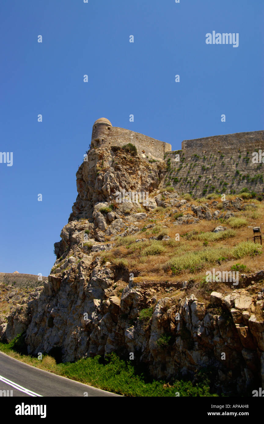 The Venetian built Fortress of Fortezza at Rethymnon Crete Stock Photo ...