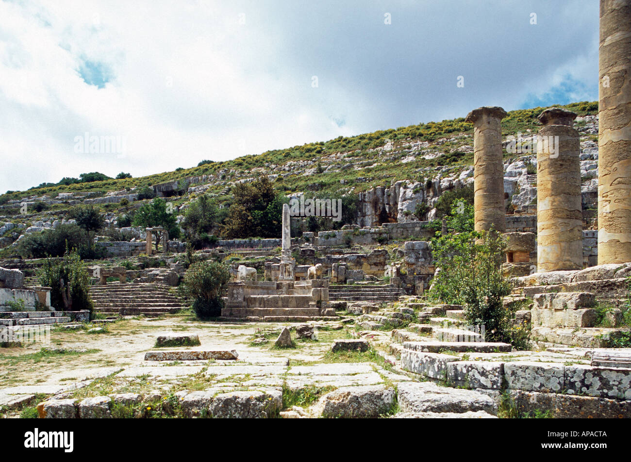 Temple of Apollo, Cyrene, Libya Stock Photo - Alamy