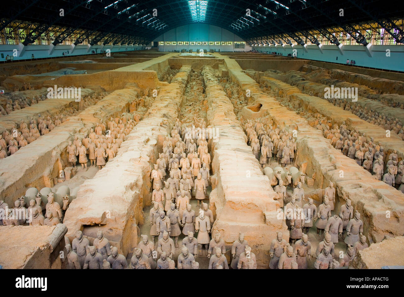 the Emperor Qin's Terra-cotta Warriors Xi'an Stock Photo - Alamy