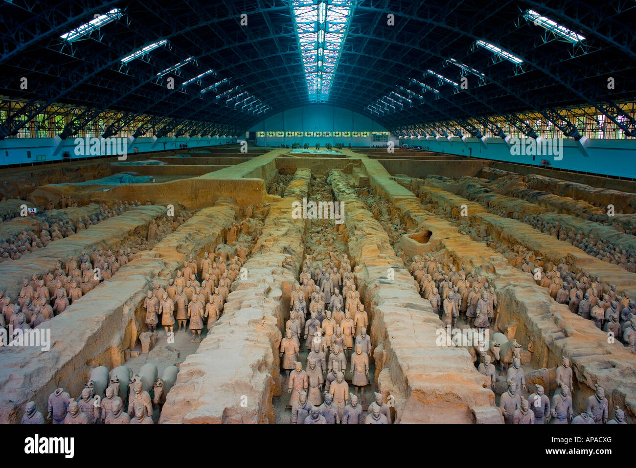 the Emperor Qin's Terra-cotta Warriors Xi'an Stock Photo - Alamy