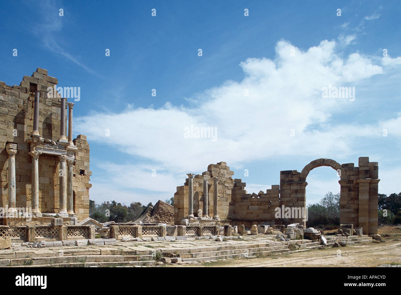Nymphaeum leptis magna hi-res stock photography and images - Alamy