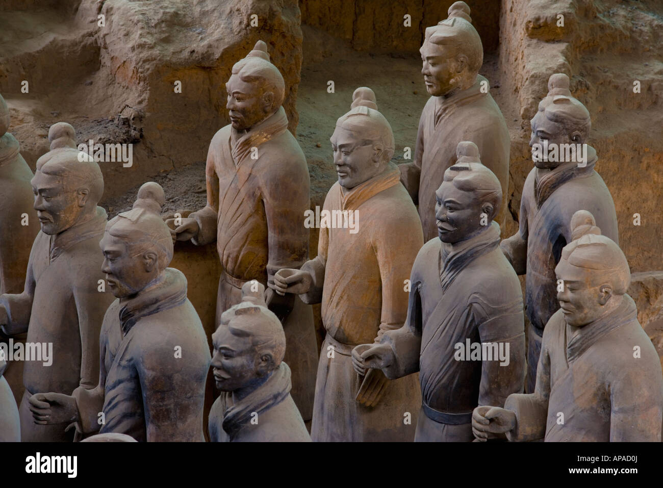 the Emperor Qin's Terra-cotta Warriors Xi'an Stock Photo - Alamy