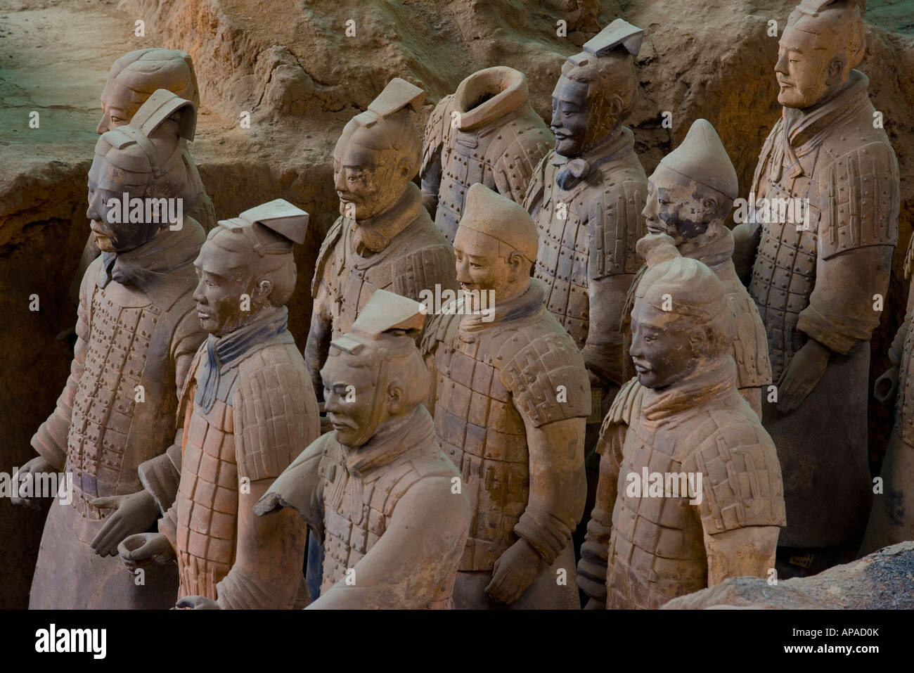the Emperor Qin's Terra-cotta Warriors Xi'an Stock Photo - Alamy