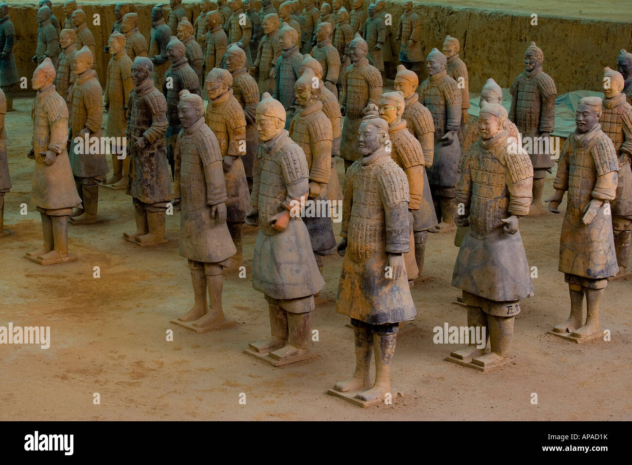 the Emperor Qin's Terra-cotta Warriors Xi'an Stock Photo - Alamy