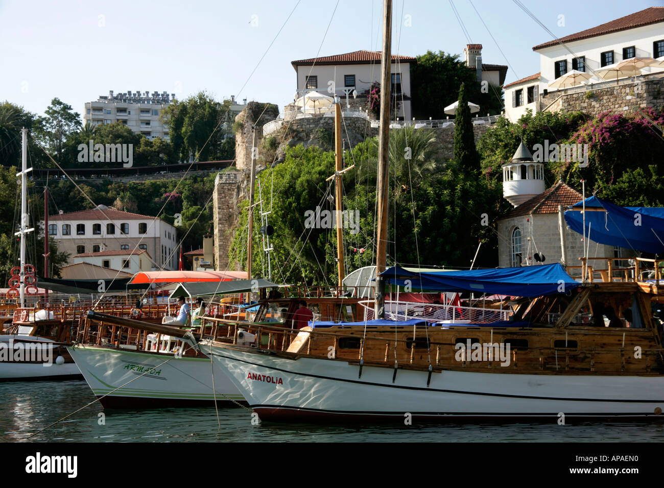 OLD ROMAN HARBOUR, ANTALYA, TURKEY Stock Photo - Alamy