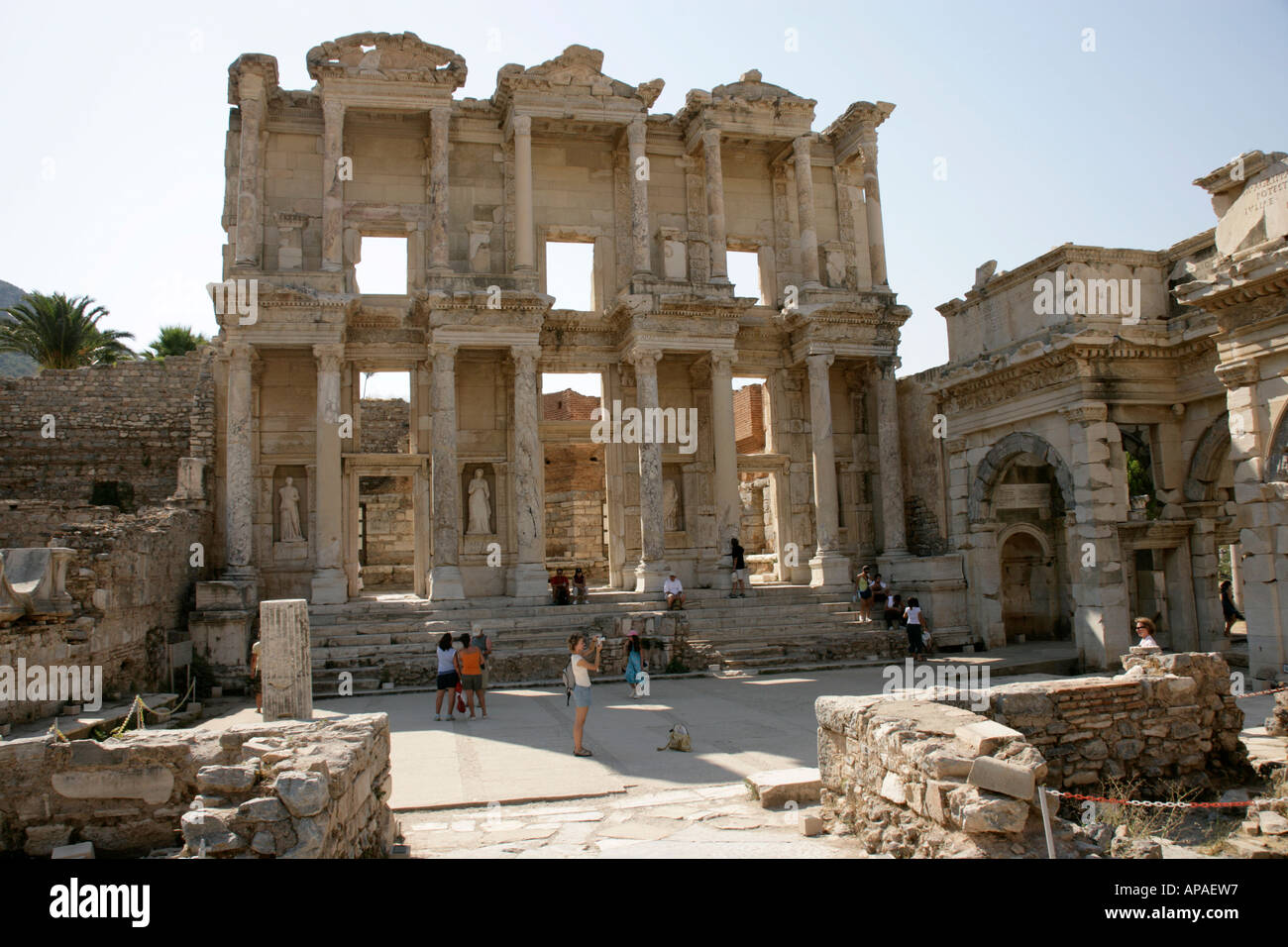 LIBRARY OF CELSUS, EPHESUS, TURKEY Stock Photo - Alamy