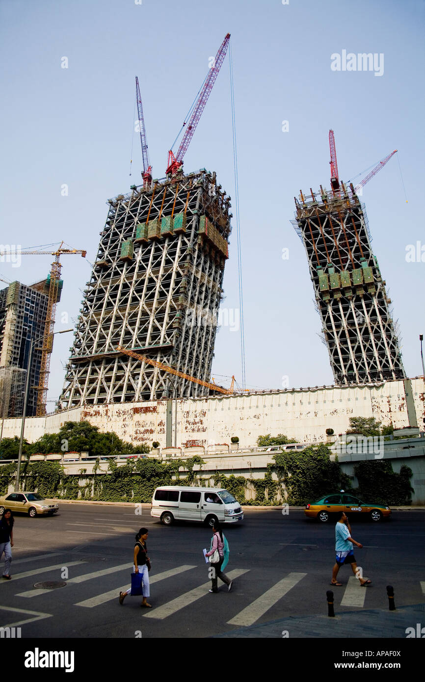 Mansions and Buildings Scene of Beijing's CBD District Stock Photo - Alamy