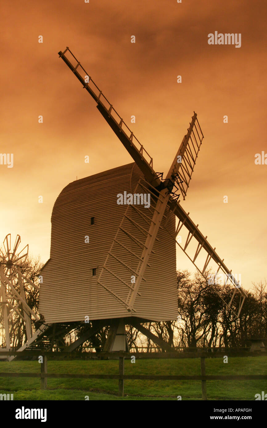 Great Chishill Mill in Cambridgeshire, England Stock Photo - Alamy