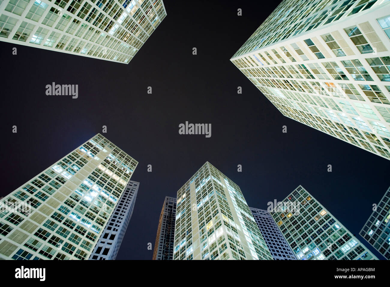 Night Scene of Sohu Area Beijing Stock Photo - Alamy