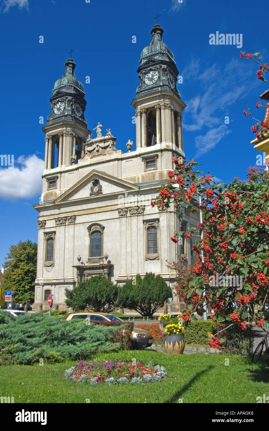 Papa, Hungary. St Stephen's Great Church (Nagytemplom) built 1786 by ...