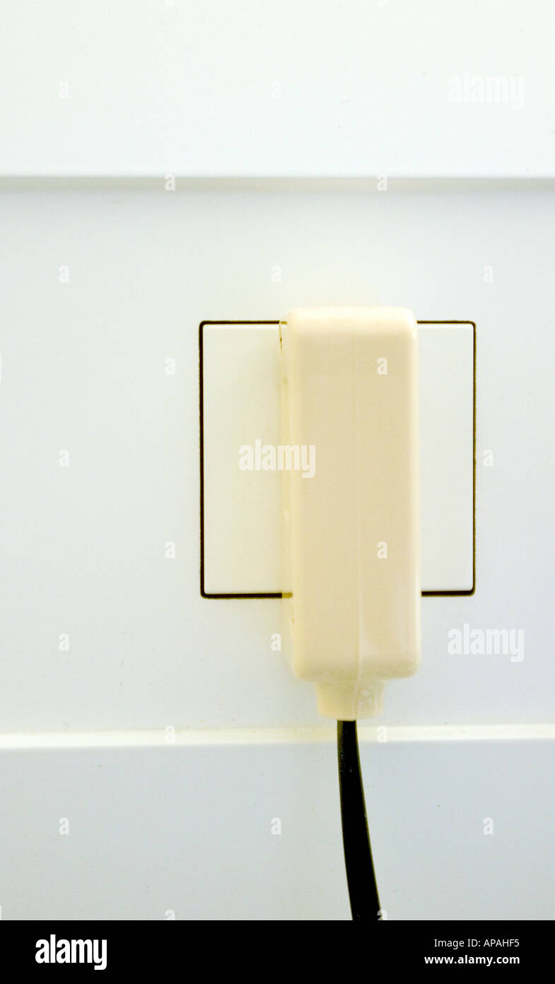 3 pin plug sockets hi-res stock photography and images - Alamy