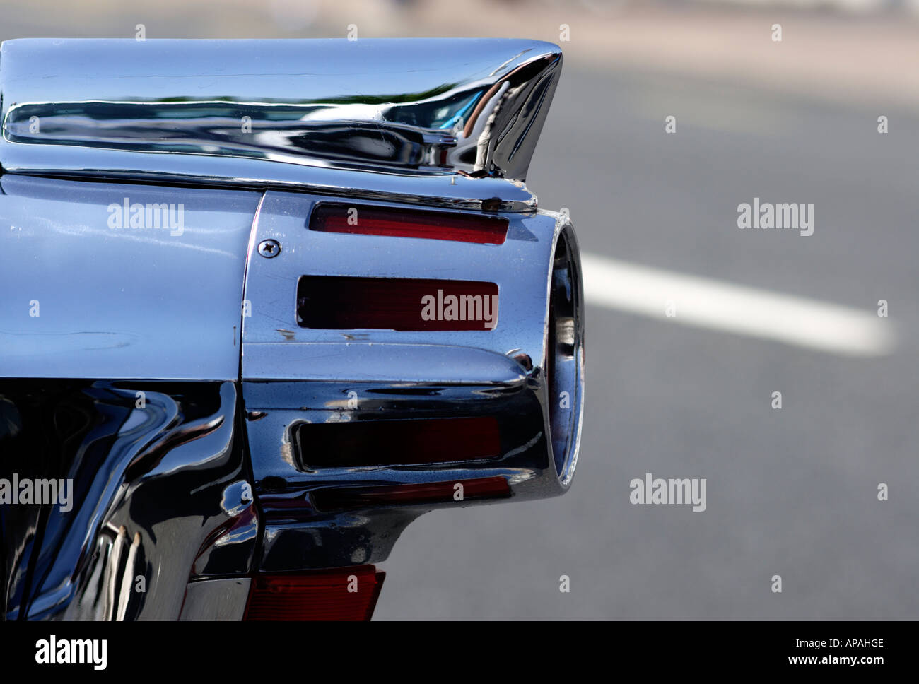 Tail fin of 1950's American car Stock Photo - Alamy