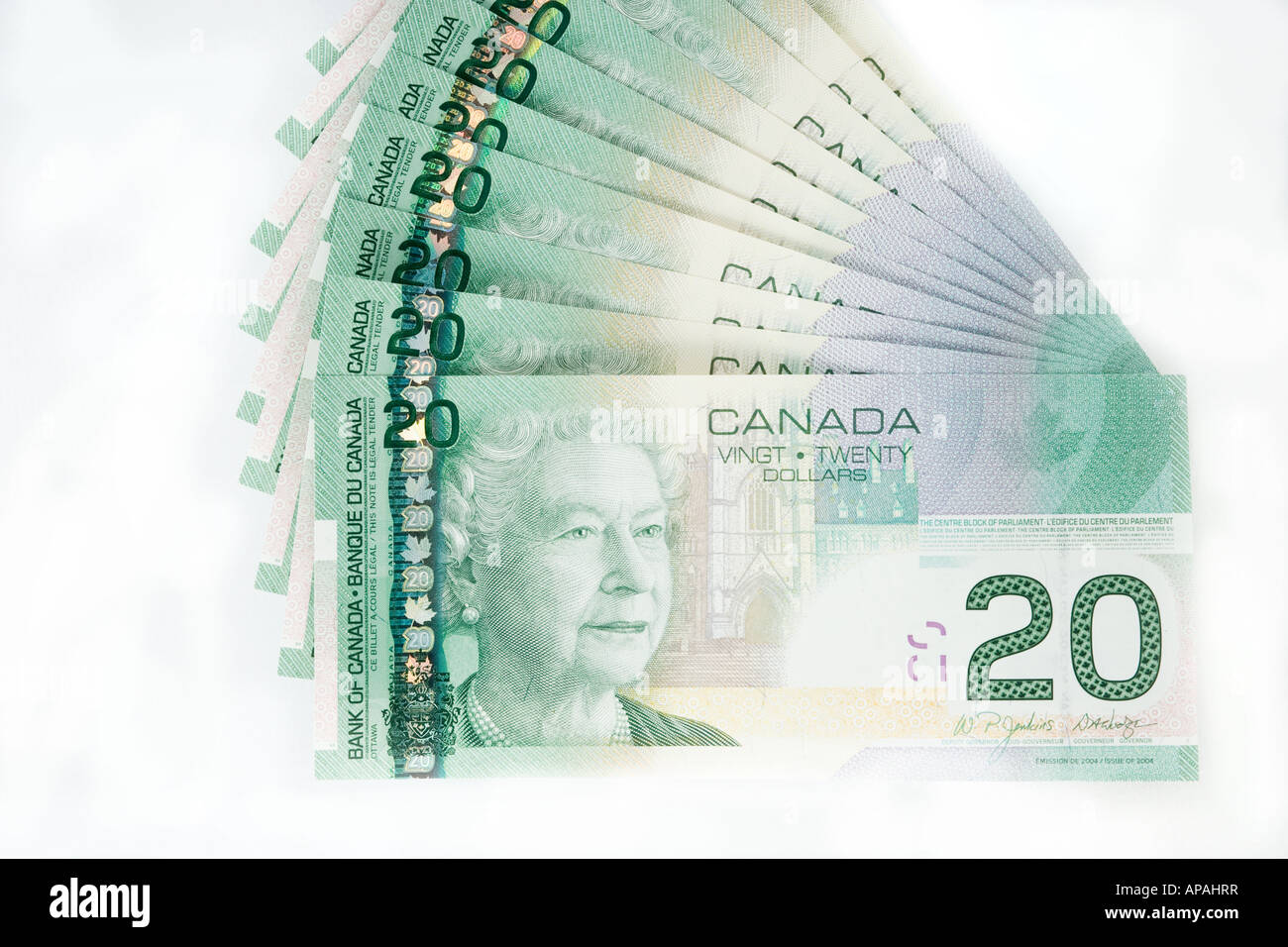 Twenty canadian dollar bill hi-res stock photography and images - Alamy