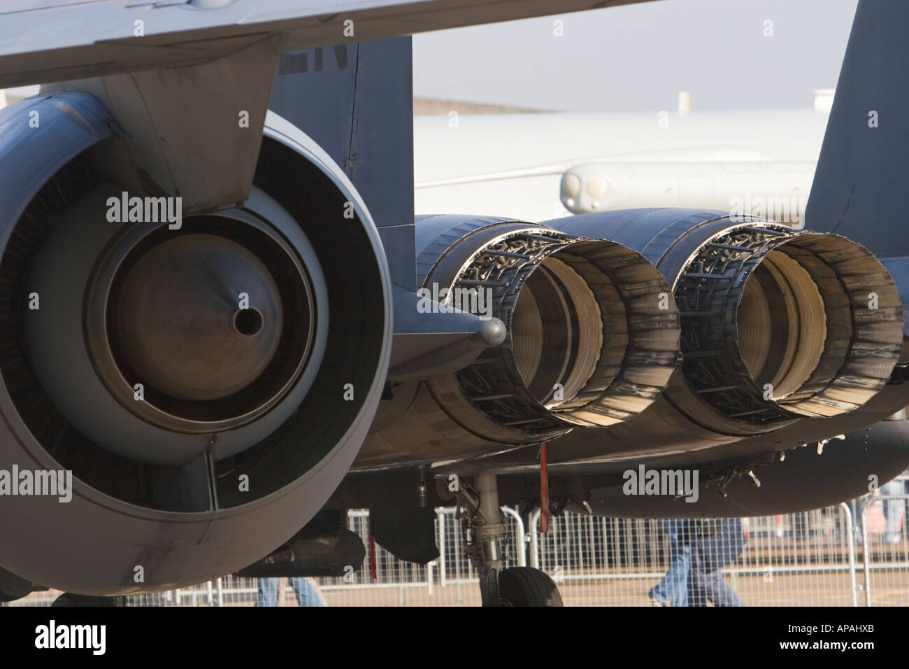 Jet engines - large bomber and fighter afterburner Stock Photo - Alamy