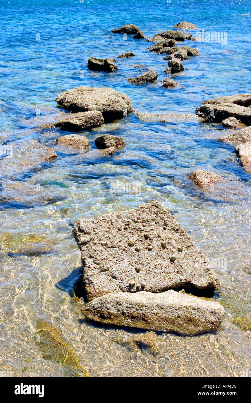 rocks on the sea water Stock Photo - Alamy