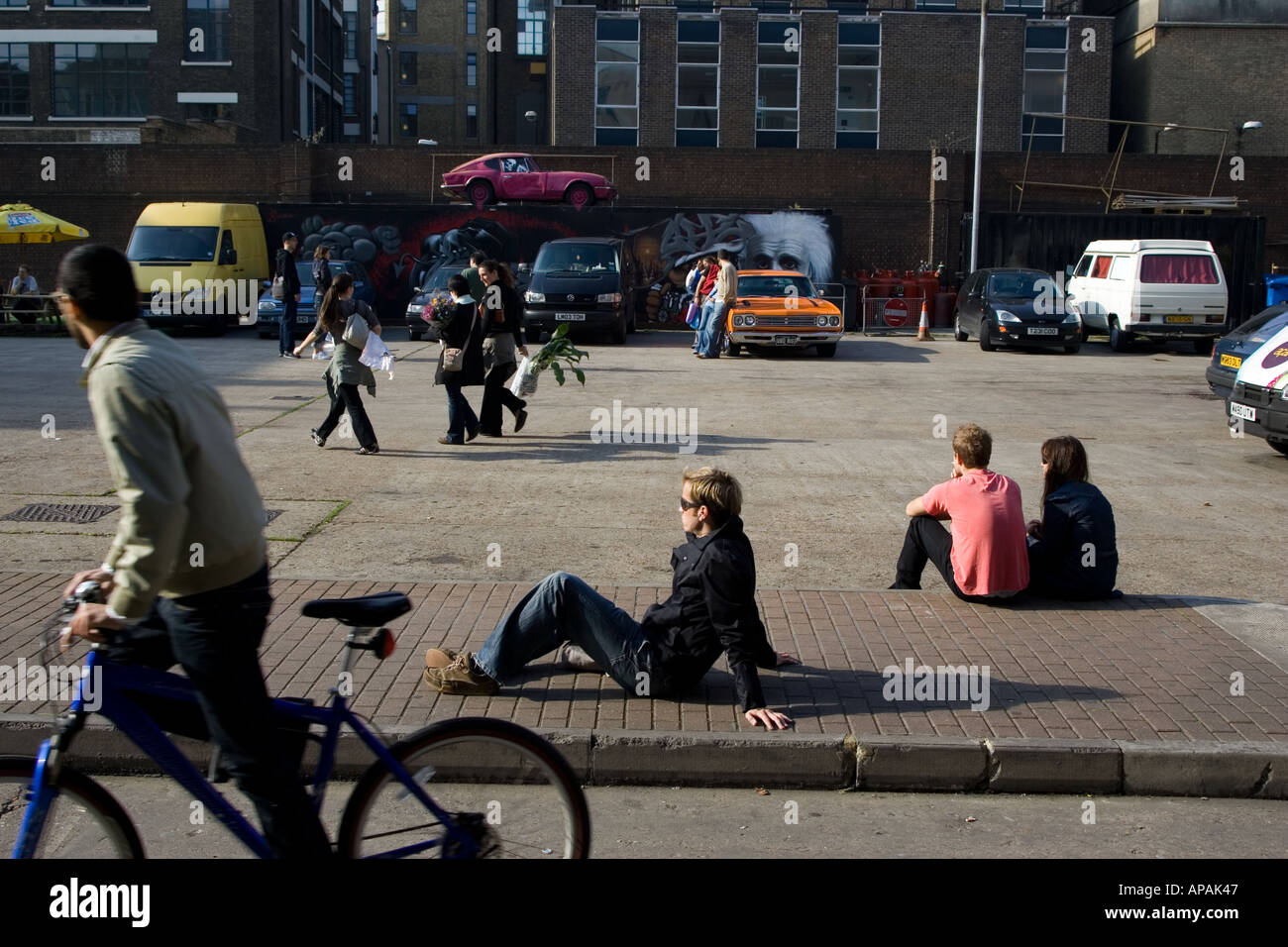 Brick Lane area London UK Stock Photo - Alamy