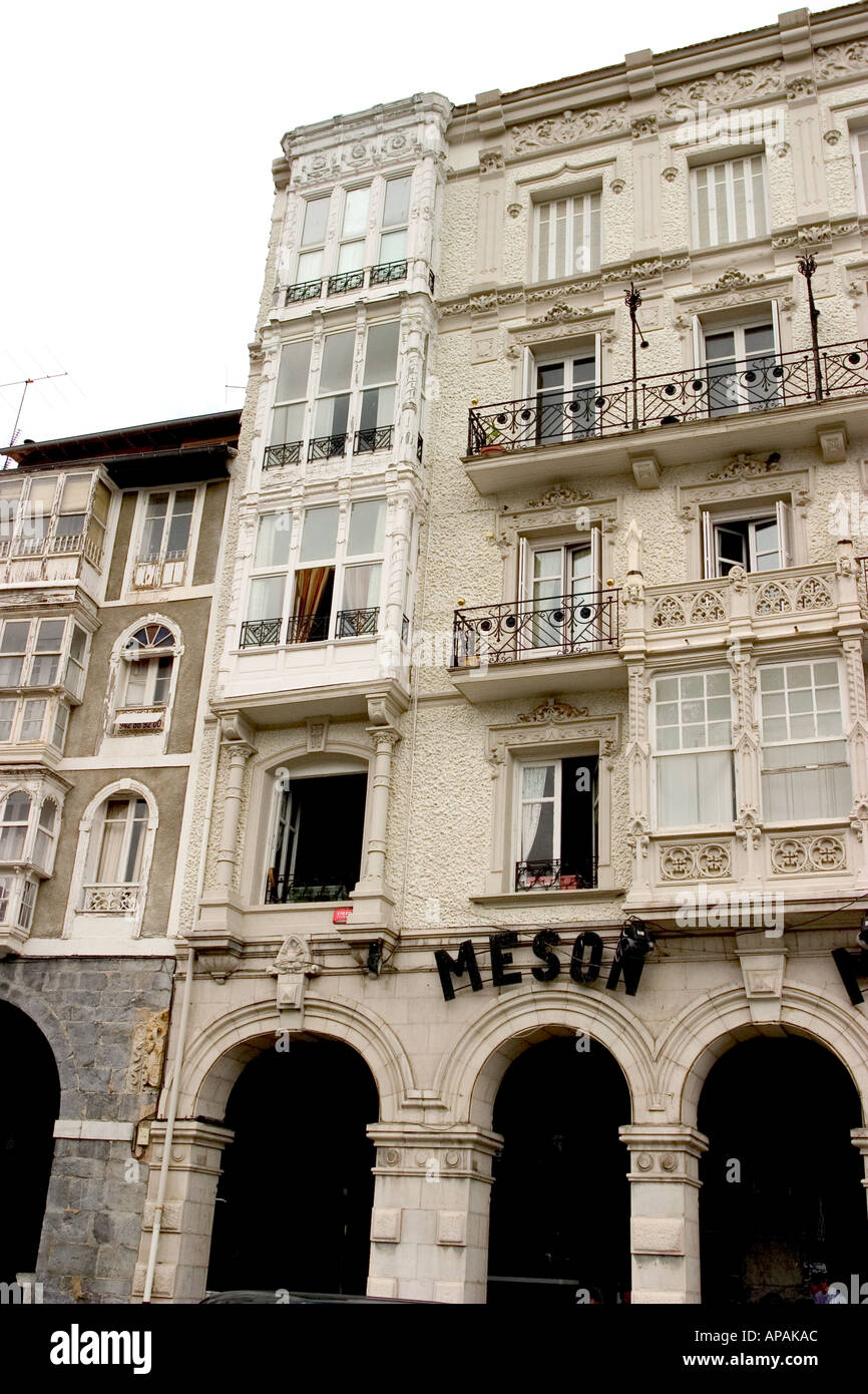 a typical houses with windows and balcony balconies in north peninsula ...