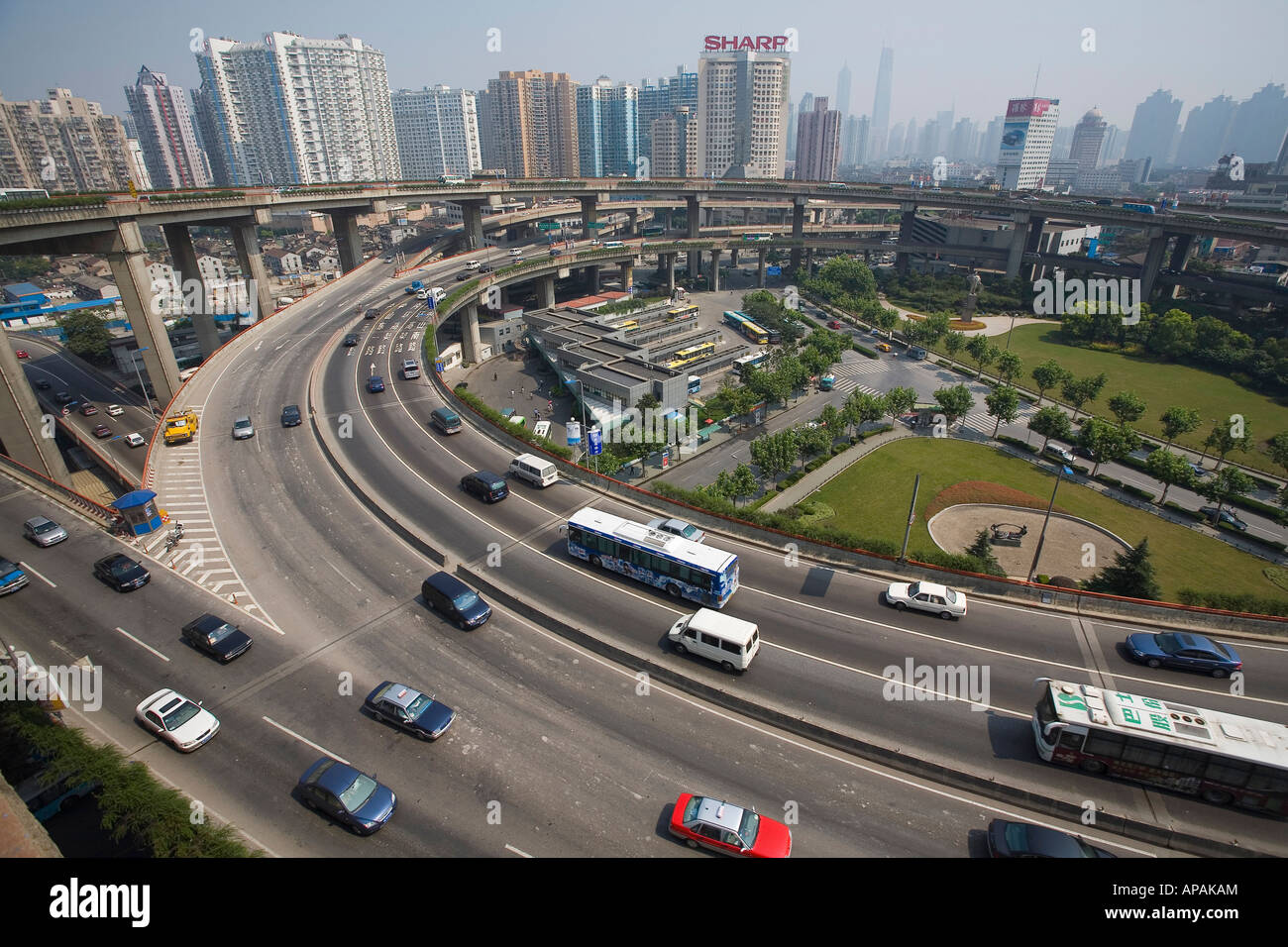 Freeways in Shanghai Stock Photo - Alamy