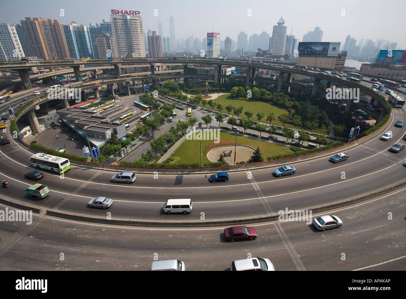 Freeways in Shanghai Stock Photo - Alamy