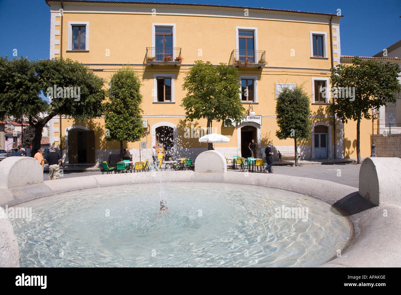 Fountain In the Main Square In The Village Of Sepina Italy Europe Stock ...